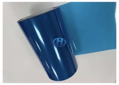 China 36 μm Blue PET Silica Gel Coating Film for Metal Plastic Glass in 3C industries for sale