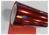 China 20 μm Red PET Single Side Acrylic Adhesive Film used as Protective and Waste Discharge Films in 3C industries for sale