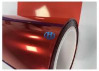 China 50 μm Red PET Acrylic Adhesive Film for Metal Plastic Glass in 3C industries for sale