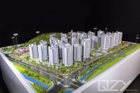 China 1:300 Scale Residential Building Architectural Model with LED Lighting System | ABS Plastic & Acrylic Construction for sale