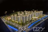 China 1:300 Scale Residential Building Architectural Model with LED Lighting System | ABS Plastic & Acrylic Construction for sale