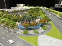 China Sport Oasis Landscape Models with LED Lighting for Government Projects - 10x3m Base Size, 1/300 Scale for sale