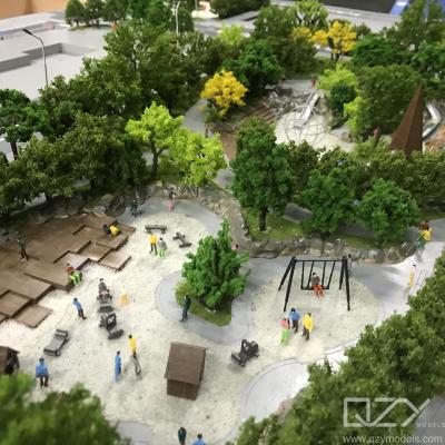 China 1:100 Scale Laser Cut Architectural Model of New York Brooklyn Bridge Park Pier 6 - 200cm x 100cm Display for sale