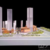 China 1:1000 Scale Commercial Complex Architectural Model - 70cm x 70cm x 45cm, 18KG Lightweight Design with Acrylic and Wood Elements for sale