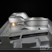 China 1:200 Scale Nanjing Huatai Architectural Model - 120cm × 100cm × 45cm White Concept Design with 6000K Lighting for sale