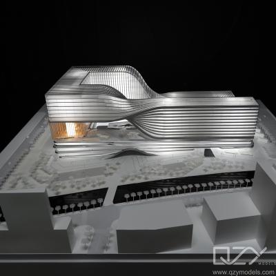 China 1:200 Scale Nanjing Huatai Architectural Model - 120cm × 100cm × 45cm White Concept Design with 6000K Lighting for sale