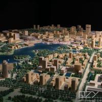China Aecom 1:1000 Scale Urban Design Model for Quzhou High-Speed Railway Station - 200cm x 100cm Display Model for sale