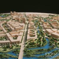 China Shenyang Sino-German Park 1:2000 Scale Architectural Model - 1.5m Diameter Circular Design with 0.3mm Precision for sale