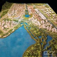 China Aecom 1:1500 Hangzhou ALI Group Headquarters Architectural Model - 2x1.5m Scale Display with Maple Wood & 3D Printing for sale