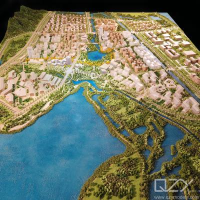 China Aecom 1:1500 Hangzhou ALI Group Headquarters Architectural Model - 2x1.5m Scale Display with Maple Wood & 3D Printing for sale