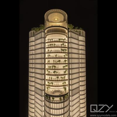 China Custom 1:200 Scale Architectural Model of China Resources Snow Beer Headquarters - 200cm Display Size with ABS & Acrylic Construction for sale