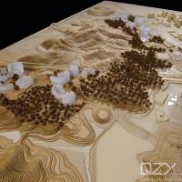 China CUHK Shenzhen Campus Architectural Model 1:1500 Scale - 200cm x 100cm Display with ABS and Acrylic Construction for sale