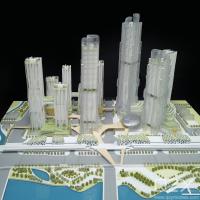China 1:500 Scale Guangzhou Haizhu Innovation Bay Architectural Model - 200cm x 100cm Display with 3D Printed Structures for sale