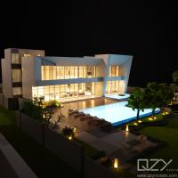 China 1:50 Scale Cavalli Luxury Villa Architectural Model - 200cm x 100cm Display with Illumination for sale