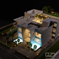 China 1:50 Scale Cavalli Luxury Villa Architectural Model - 200cm x 100cm Display with Illumination for sale
