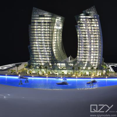 China DAR GLOBAL Pagani Luxury Apartments Architectural Model 1:100 Scale - 200cm x 100cm Display with Fiberglass Base for sale