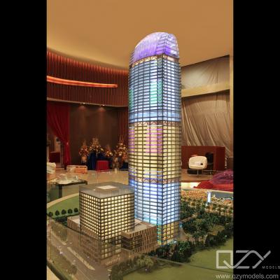 China Hainan International Plaza Office Tower Architectural Model 1:100 Scale 200cm Display with Professional Craftsmanship for sale