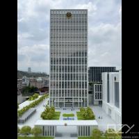 China HSA 1:300 Scale Architectural Building Maquette Model - 200cm x 100cm Display with ABS/Acrylic Construction for sale