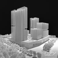 China 1:500 Scale Sino-Singapore Guangzhou Knowledge City Architectural Model 100KG 200×100×100cm for sale