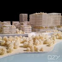 China Qingdao BGI Architectural Concept Model 1:750 Scale - 200cm x 100cm Display with Wood & Acrylic Materials for sale