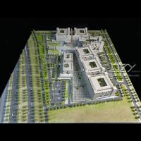 China 1:500 Scale Doha Cassation Court Architectural Model - 200cm x 100cm Display with 3D Printing & CNC Cutting for sale