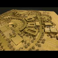 China Egypt Architecture Model 1:1000 Scale Copper Construction - 200cm x 100cm Display with 100KG Weight for sale