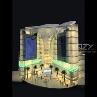 China 1:100 Scale Egypt Post Headquarters Architectural Model - 200cm Display with 3D Printing & LED Lighting for sale