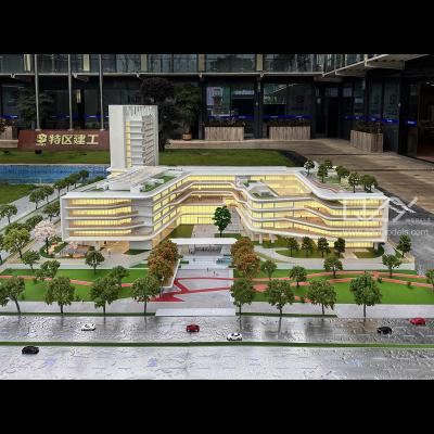 China 1:60 Scale Metal Outdoor School Architectural Model - BASIS International School with 100KG Weight and 4000K Lighting for sale