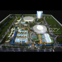 China ODM Scale Miniature Building Model 1:300 Hengqin International Tennis Center with 17 Training Courts for sale