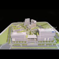 China HUAYI 1:300 Scale Architectural Model for Nanshan Intelligent Manufacturing Shenshan High-Tech Industrial Park with 7 Office Buildings for sale