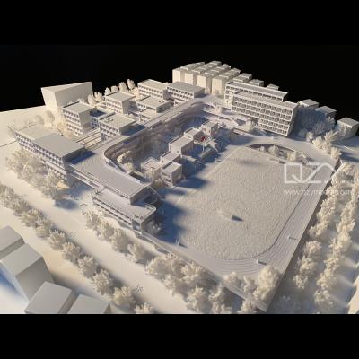 China HUAYI 1:500 Architectural Scale Model for Jihua School - 200cm x 100cm Display Model with ABS and Aluminum Construction for sale