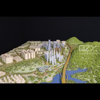 China HUAYI Architecture Mockup Model 1:1500 Scale Urban Planning Display - 200cm x 100cm x 30cm, 100KG for sale