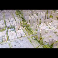 China HUAYI 1:2000 Scale Architectural Model - Bao'An Chuangye Road Urban Design 200cm x 100cm Display for sale