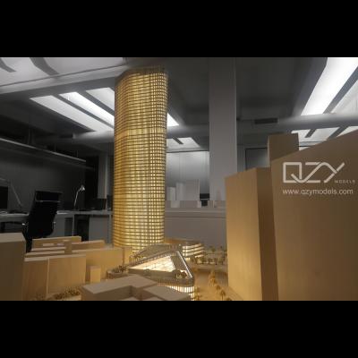 China JKP 1:300 Nanshan Smart Valley Architectural Model - 200cm × 100cm Display with 250m Tower Design for sale