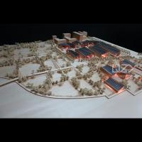 China JKP 1:300 Scale Shenzhen Ocean Museum Architectural Model - 200cm x 100cm Display with ABS, Acrylic & Metal Construction for sale