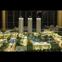 China CNC Architectural Model 1/100 Kingkey Group Shanhai City Residences High Rise Tower Display for sale