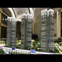 China CNC Architectural Model 1/100 Kingkey Group Shanhai City Residences High Rise Tower Display for sale