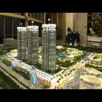 China CNC Architectural Model 1/100 Kingkey Group Shanhai City Residences High Rise Tower Display for sale