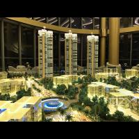 China CNC Architectural Model 1/100 Kingkey Group Shanhai City Residences High Rise Tower Display for sale