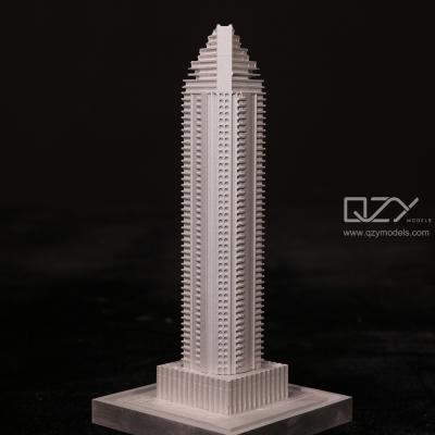 China Aluminum Architectural Skyscraper Scale Model 1:1000 - CNC Precision Crafted W Apartment Dubai Replica for sale