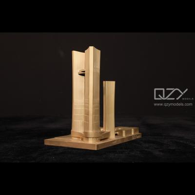 China Shenzhen Baishizhou 1/1000 Scale Architectural Model - Copper CNC Crafted Desk Display 30-40cm for sale