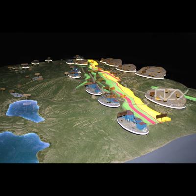 China 1:200 Scale Mining Operations Demonstration Model - Industrial Site Planning & Process Visualization Display for sale