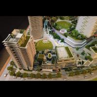 China Laser Cut Architectural Landscape Model 1/300 Vancouver Oakridge West Bank for sale