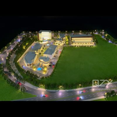 China 1:200 Scale Les Constructions de Bouskoura Architectural Model with 4000K Internal Lighting - ABS & Acrylic Construction for sale