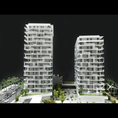 China 1:150 Scale BO 52 Illuminated Architectural Model with Laser Cutting for BYMARO Morocco - 2.5m x 2.2m Base for sale