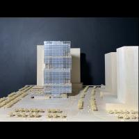 China 1/300 Scale CBD Skyscraper Architectural Model 300x200cm with LED Lighting for Property Sales and Exhibition for sale