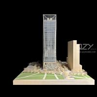 China 1/600 Scale Wooden Qianhai Office Building Model 1.8x1.2m with Programmable Lighting System for Architectural Display for sale