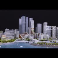 China Colombo Port City 1:1250 Scale Architectural Model - 200cm x 100cm Display with ABS & Metal Construction for sale