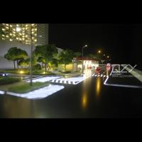 China Macau Senior Apartments Architectural Model 1:100 Scale - 200cm x 100cm Display Building with ABS & Metal Construction for sale