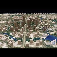 China AECOM 1:1000 Scale Wooden Urban Design Model for Shanghai Jiading - 2x2 Meter Architecture Planning Display for sale